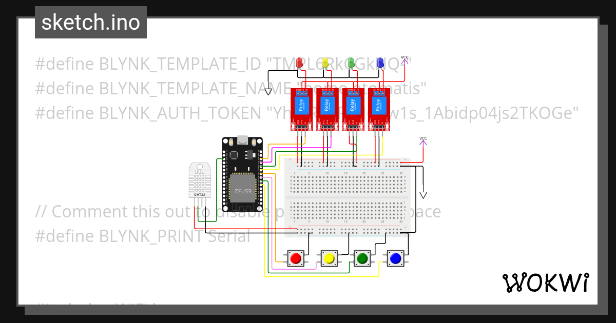 home automation 1 - Wokwi ESP32, STM32, Arduino Simulator