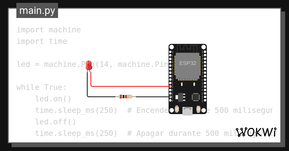 Blink Led Tomás Maldonado Wokwi Esp32 Stm32 Arduino Simulator