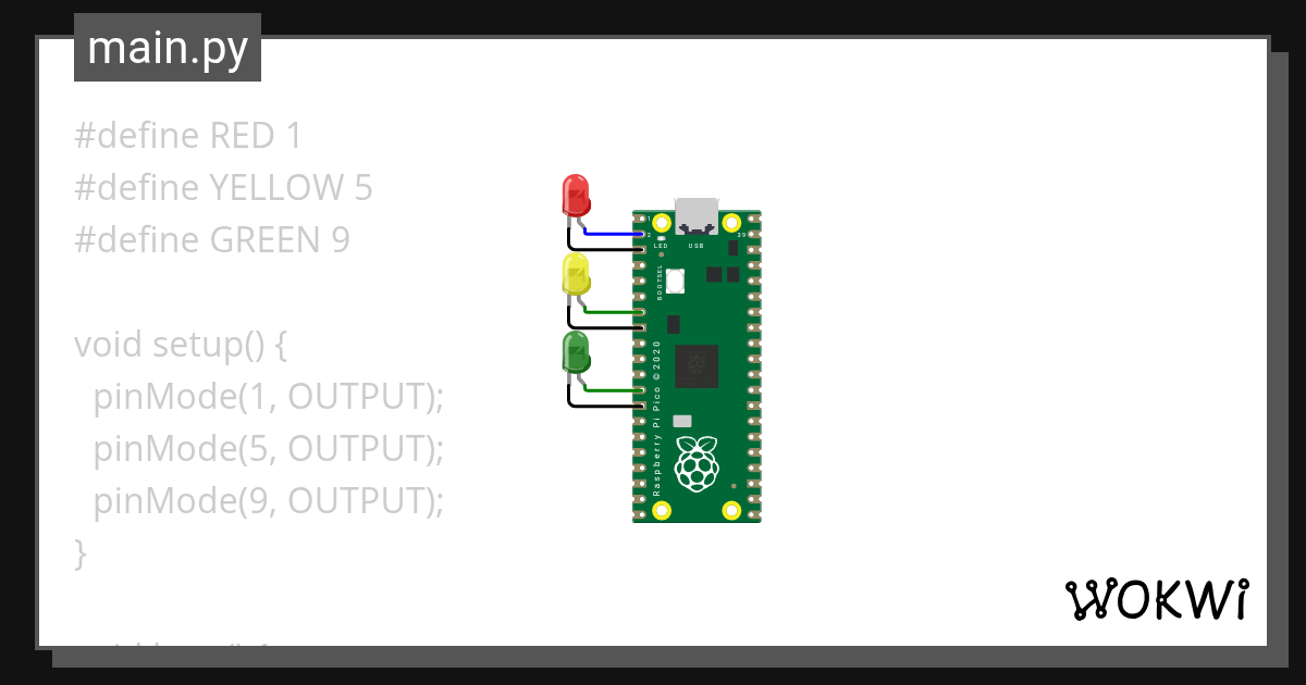 Program 10: Raspberry Pi - Wokwi ESP32, STM32, Arduino Simulator
