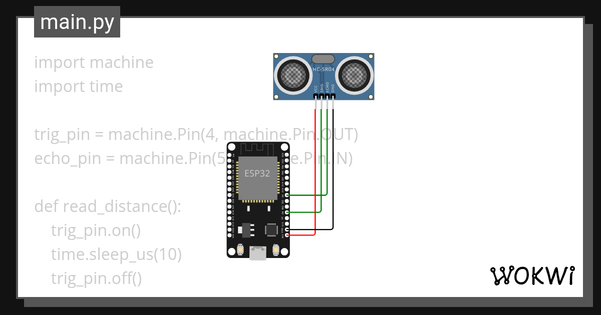 PRÀCTICA 1. SENSOR ULTRASONS - Wokwi ESP32, STM32, Arduino Simulator PRÀCTICA 1. SENSOR ULTRASONS - Wokwi ESP32, STM32, Arduino Simulator