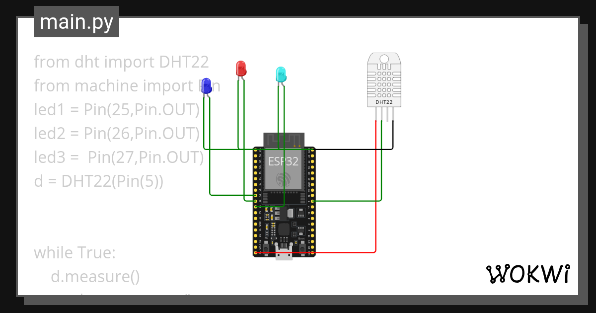 temp.led - Wokwi ESP32, STM32, Arduino Simulator