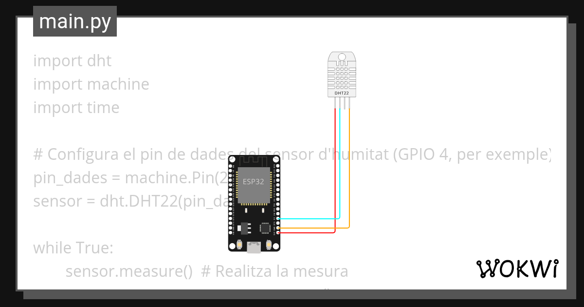 Pràctica2_SensorHumitatTemperatura - Wokwi ESP32, STM32, Arduino Simulator Pràctica2_SensorHumitatTemperatura - Wokwi ESP32, STM32, Arduino Simulator