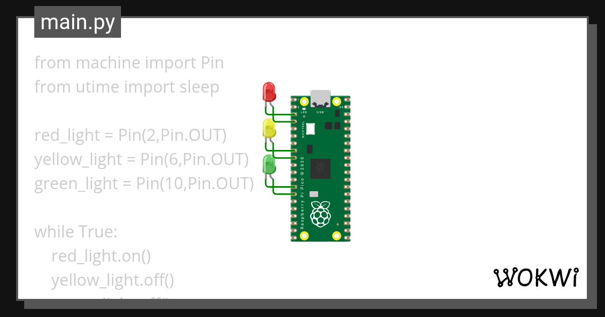 Program 10: Raspberry Pi - Wokwi ESP32, STM32, Arduino Simulator