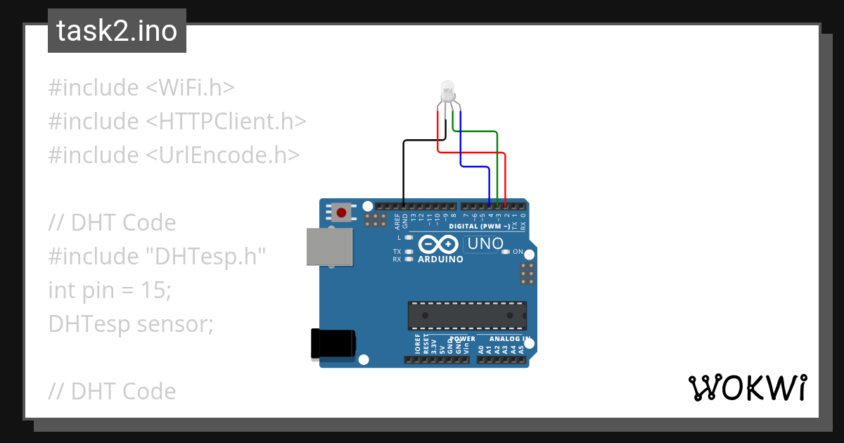 task2 - Wokwi ESP32, STM32, Arduino Simulator