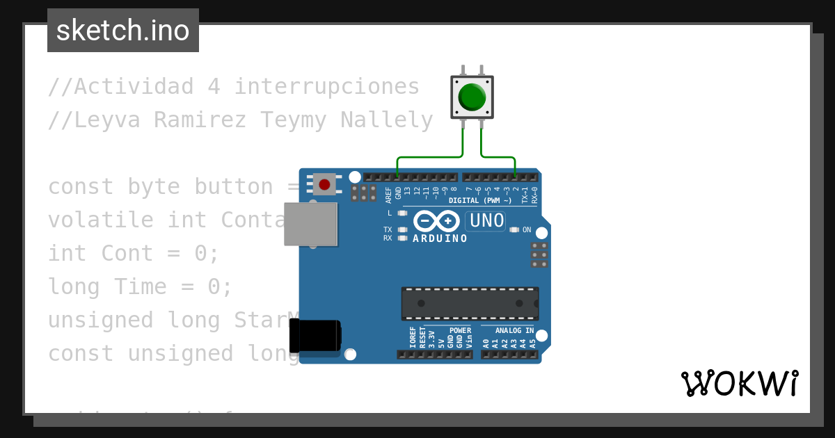 Act4 Interrupciones Leyvaramirez Wokwi Esp32 Stm32 Arduino Simulator