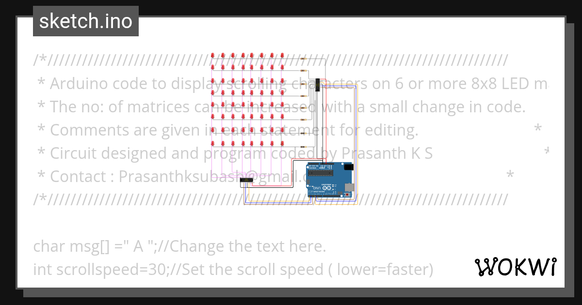 placa sinalizadora de LED Copy (3) - Wokwi ESP32, STM32, Arduino Simulator
