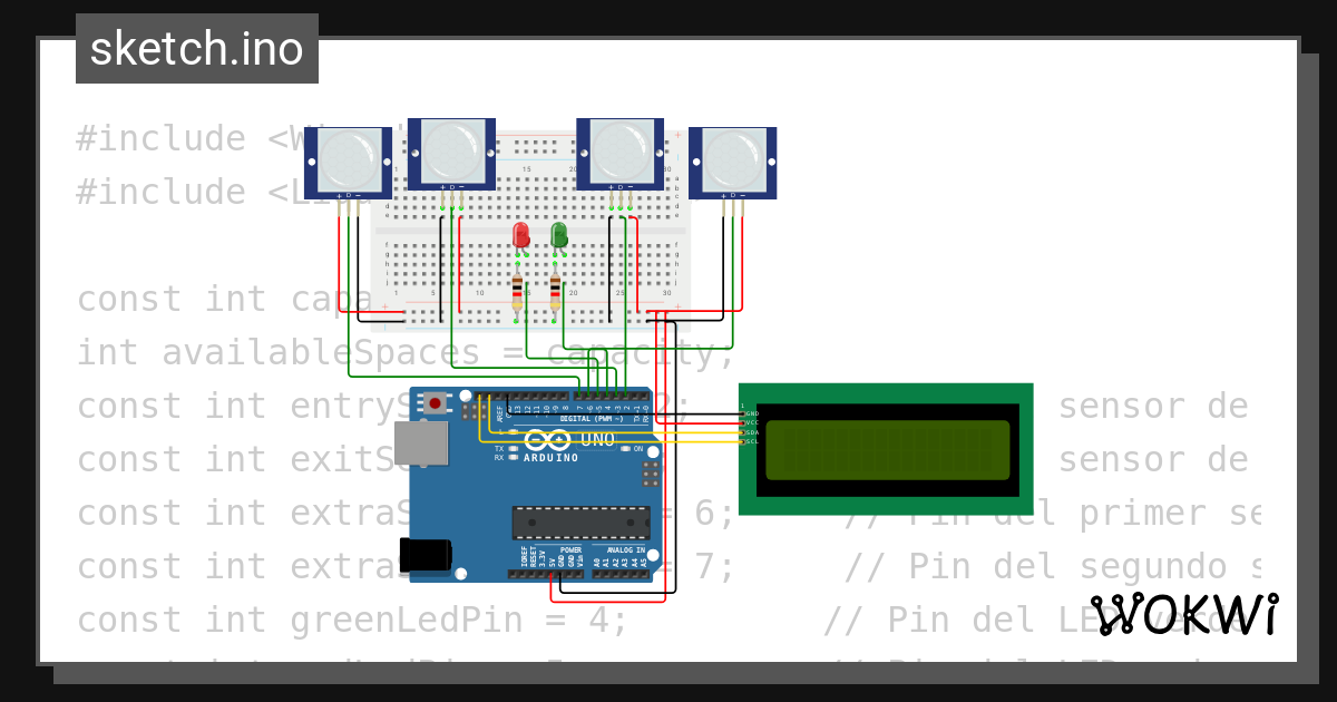 Act Sensor Estacionamiento Copy Wokwi Esp32 Stm32 Arduino Simulator 8667