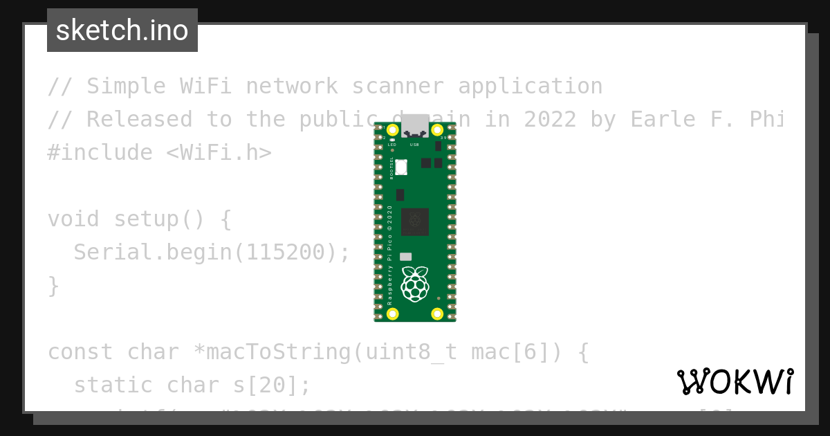 Scan Network Wokwi Esp32 Stm32 Arduino Simulator