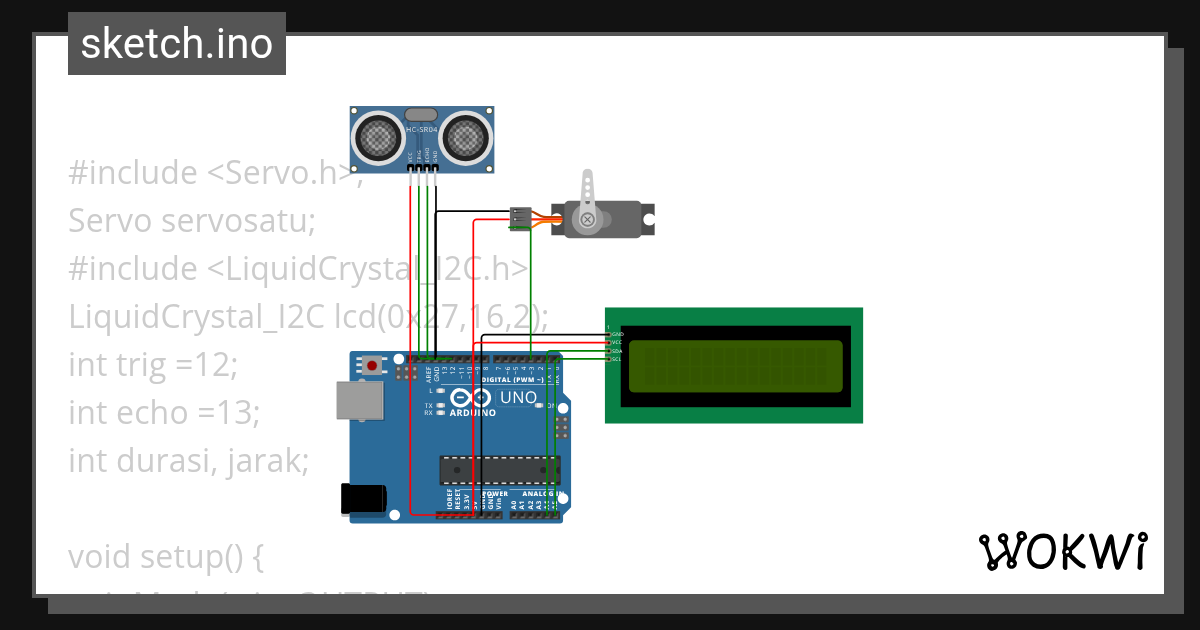 Ultra sonic 3 - Wokwi ESP32, STM32, Arduino Simulator