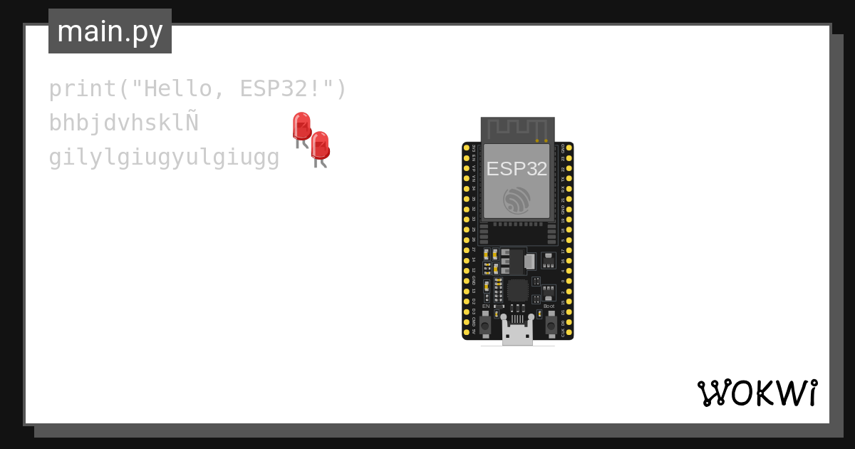 Prueba Wokwi Esp32 Stm32 Arduino Simulator 2186