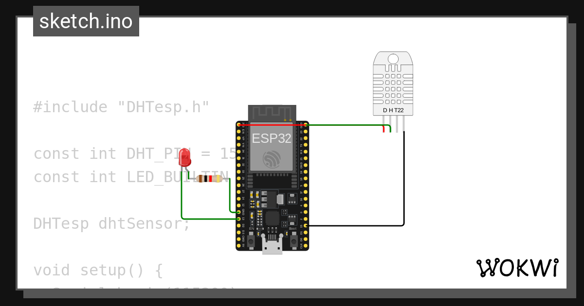 Dht ธนภูมิ Wokwi Esp32 Stm32 Arduino Simulator 4152