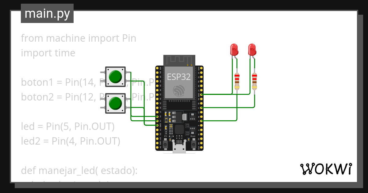 R-ex2 - Wokwi ESP32, STM32, Arduino Simulator
