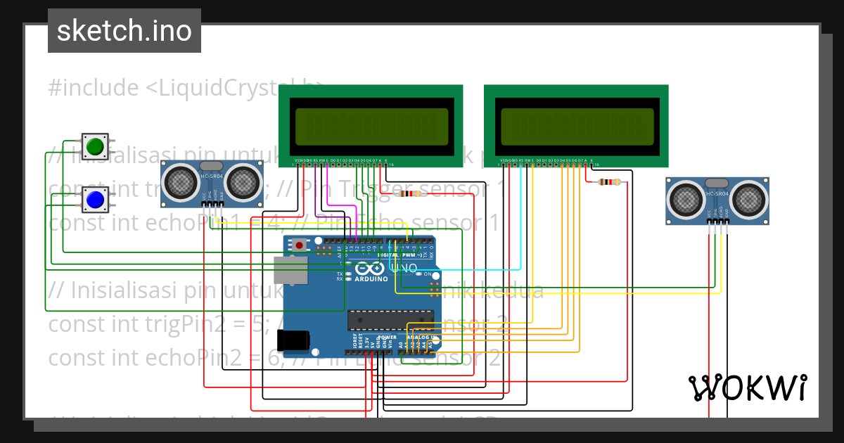 Proyek Penelitian Tumbukan - Wokwi ESP32, STM32, Arduino Simulator