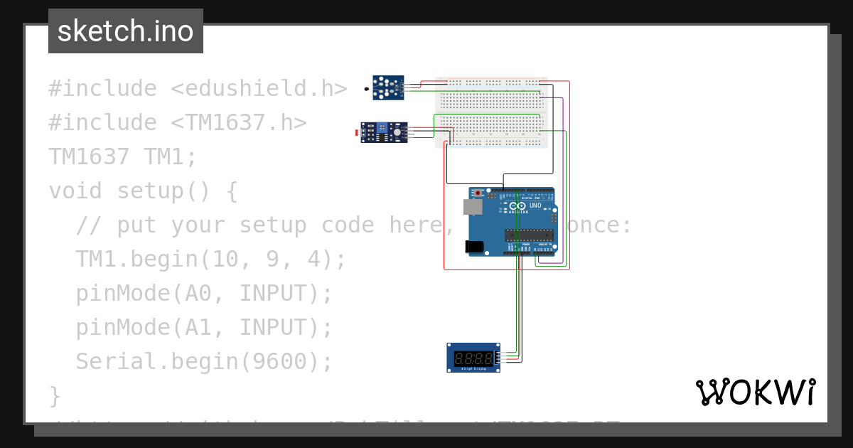 Segment Display Wokwi Esp32 Stm32 Arduino Simulator
