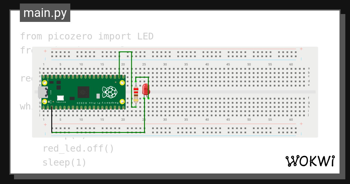 Led Flash Picozero Wokwi Esp32 Stm32 Arduino Simulator