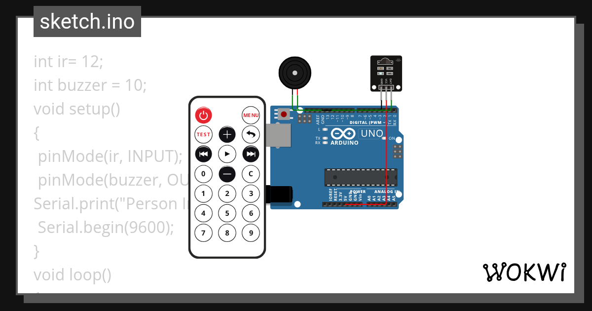 Ir Buzzer Wokwi Esp32 Stm32 Arduino Simulator