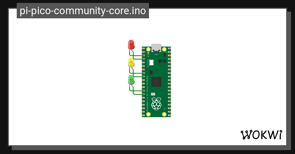 Traffic Signal Wokwi Esp32 Stm32 Arduino Simulator