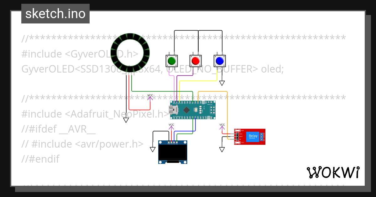 nano relay timer - Wokwi ESP32, STM32, Arduino Simulator