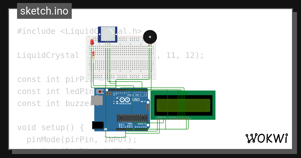 Christhian Alexander Minggu 11 Motion Sensor Wokwi Esp32 Stm32 Arduino Simulator