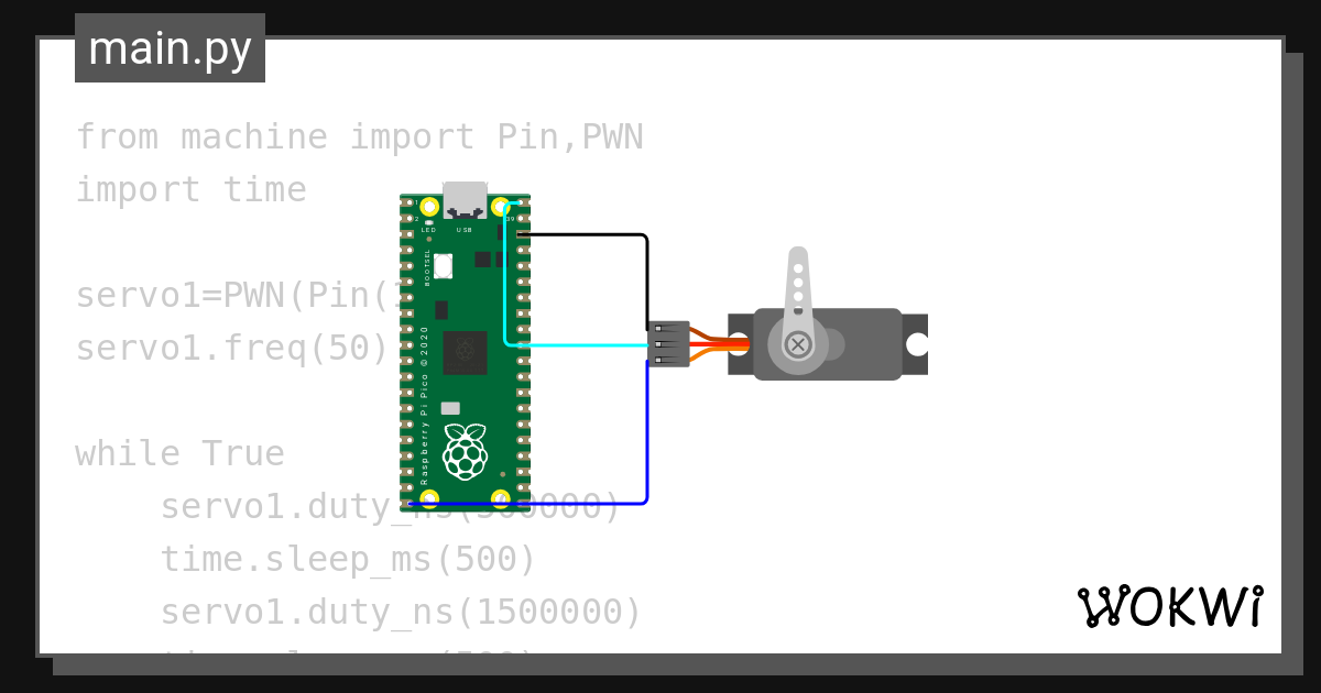 Servo1 Wokwi Esp32 Stm32 Arduino Simulator