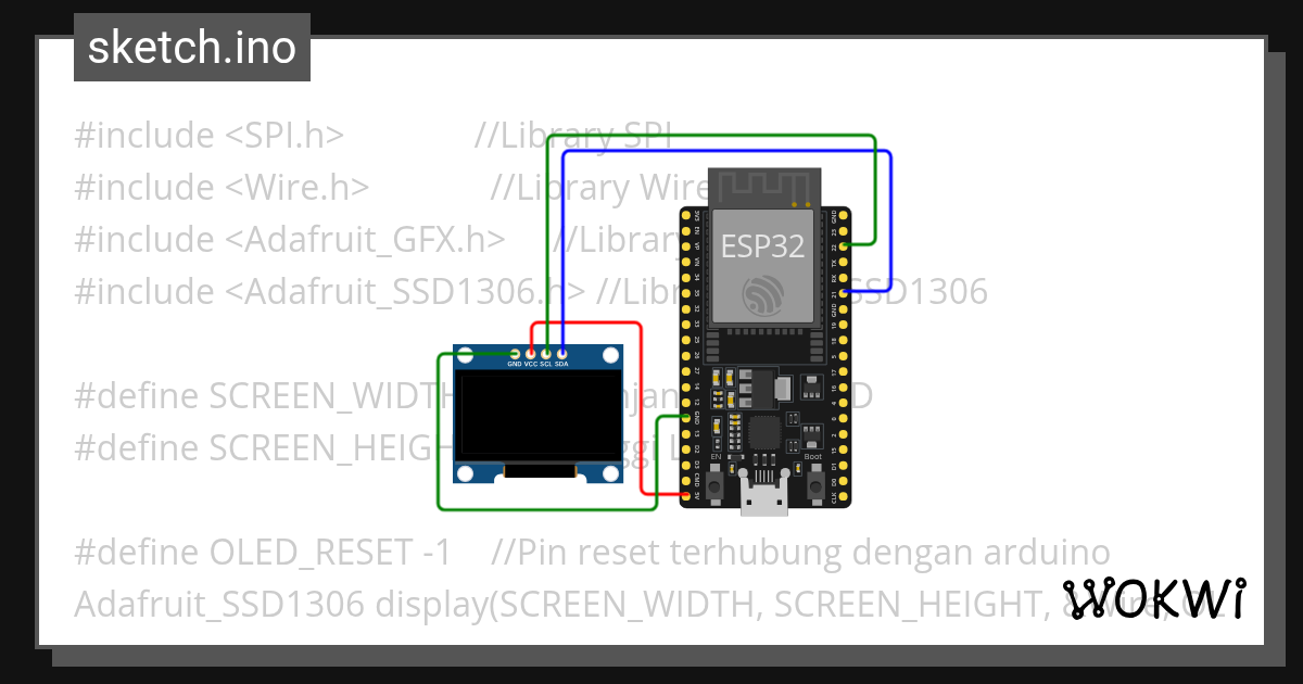 Oled - Wokwi ESP32, STM32, Arduino Simulator