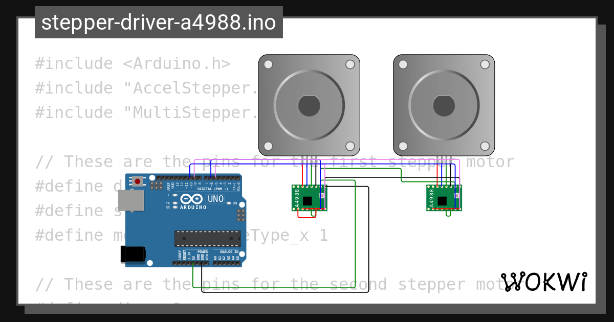 Stepper Increment Wokwi Esp32 Stm32 Arduino Simulator