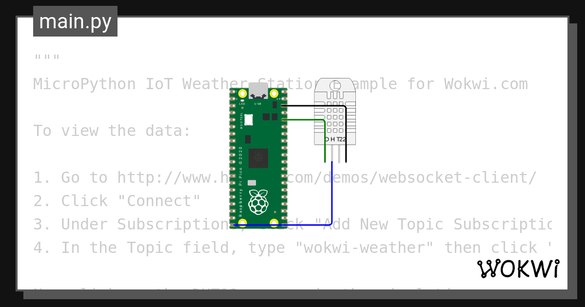 Mqtt Weather Logger Micropython Wokwi Esp32 Stm32 Arduino Simulator