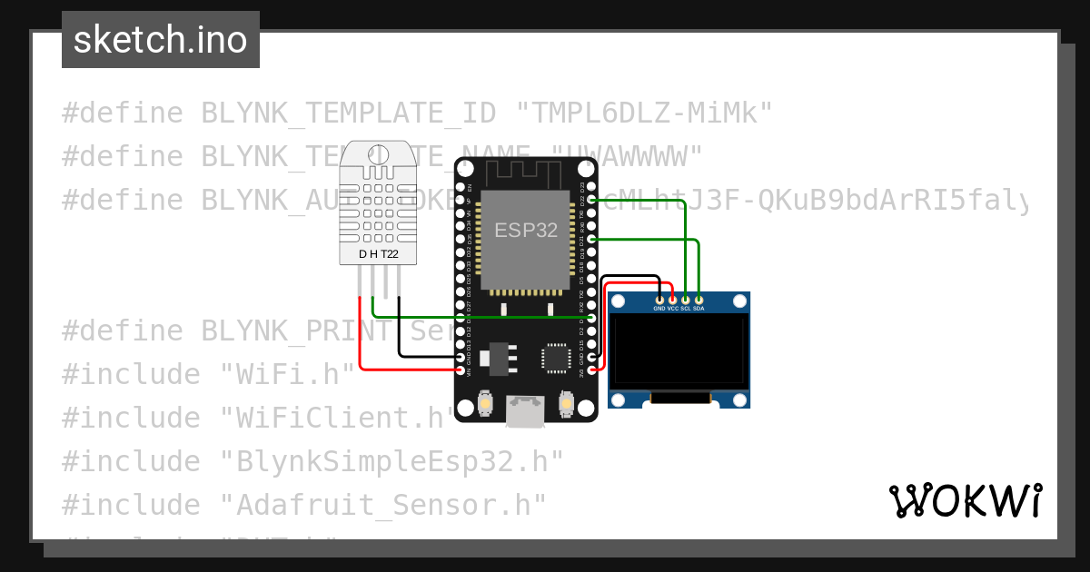 Dht22 And Oled Copy Wokwi Esp32 Stm32 Arduino Simulator 3965