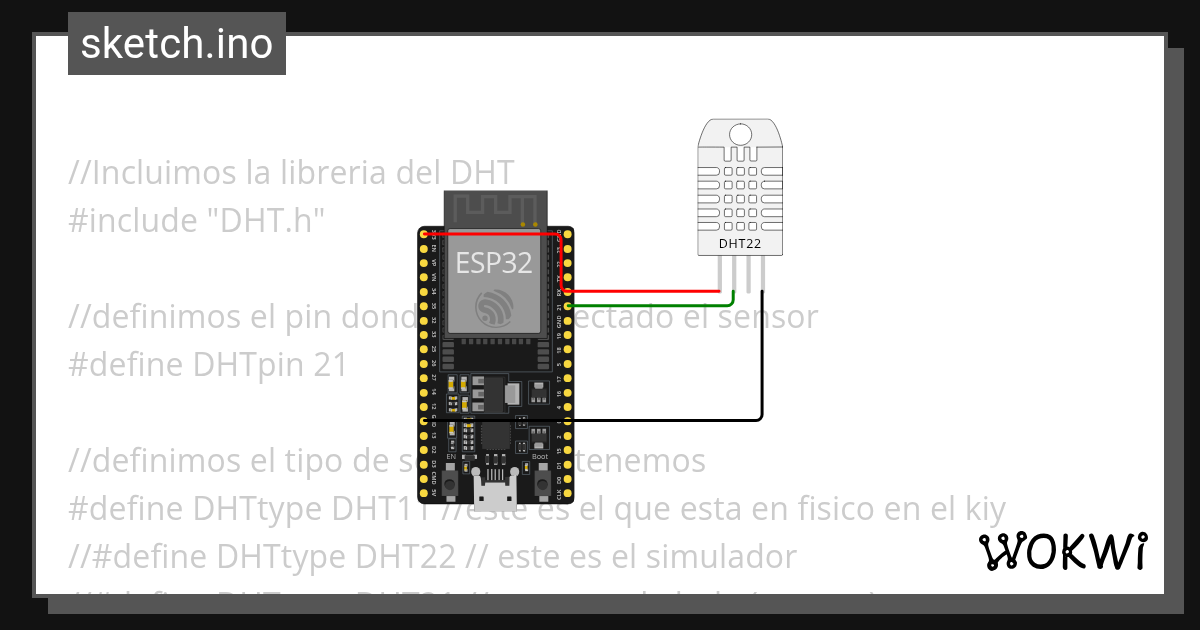 Temperatura - Wokwi ESP32, STM32, Arduino Simulator
