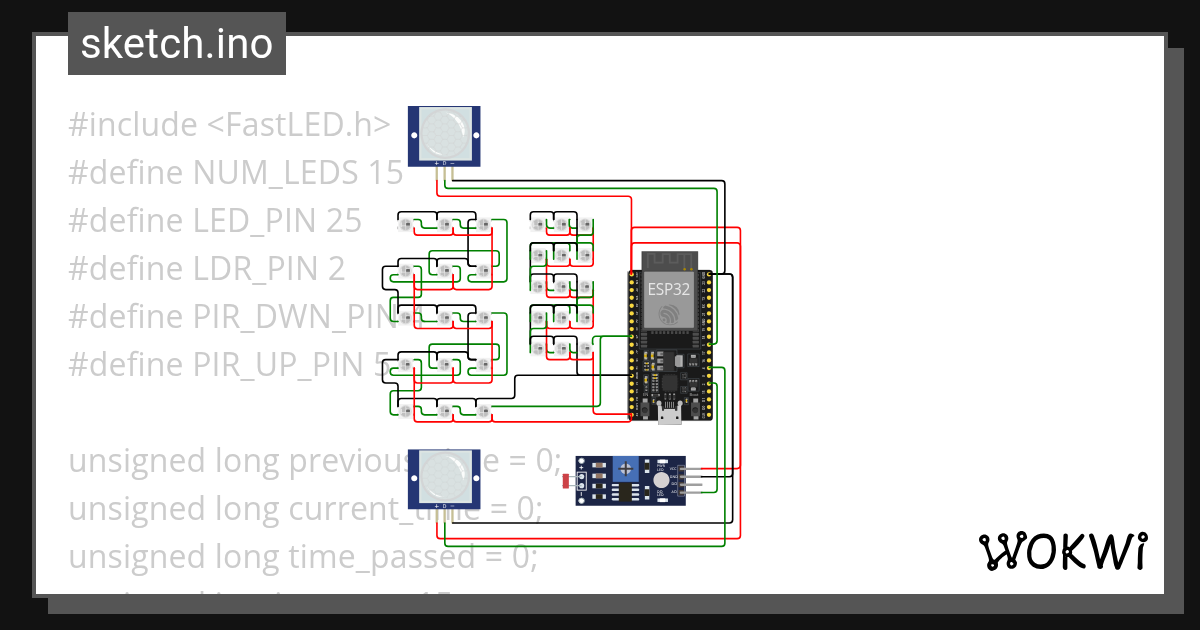 Staircase - Wokwi ESP32, STM32, Arduino Simulator