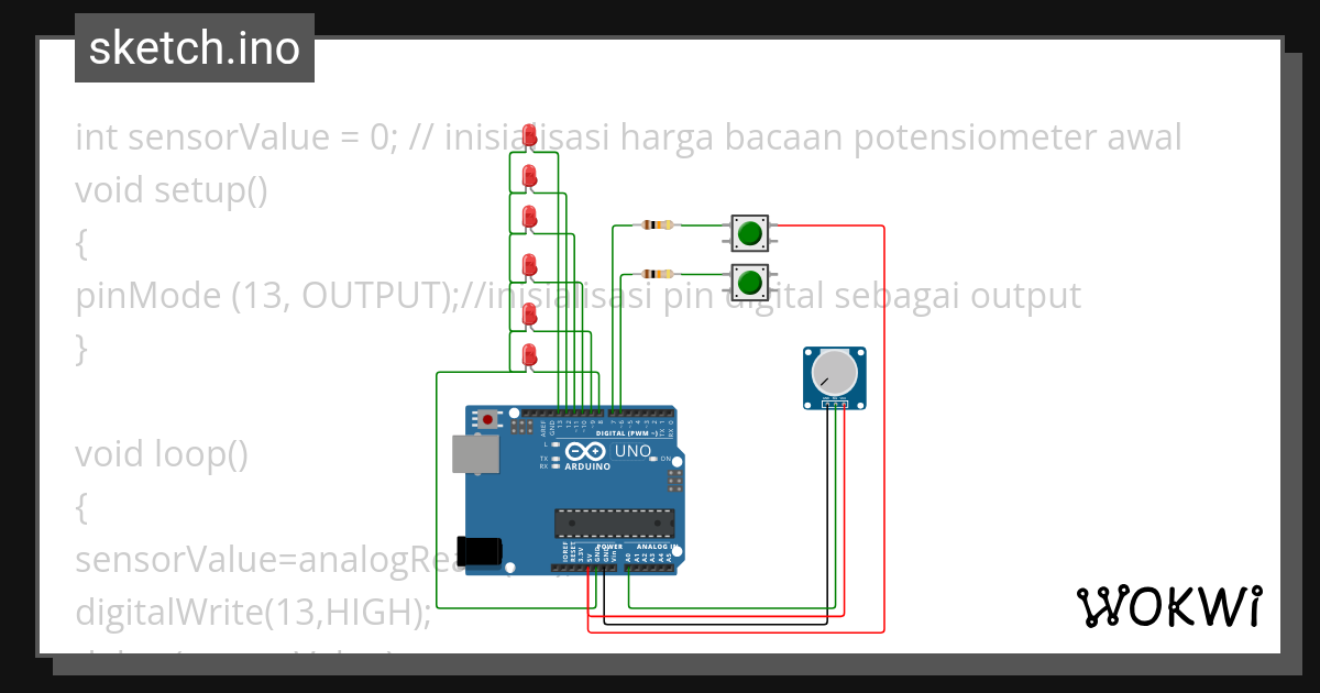Pertemuan 10 Latihan 3 Wokwi Esp32 Stm32 Arduino Simulator 7618