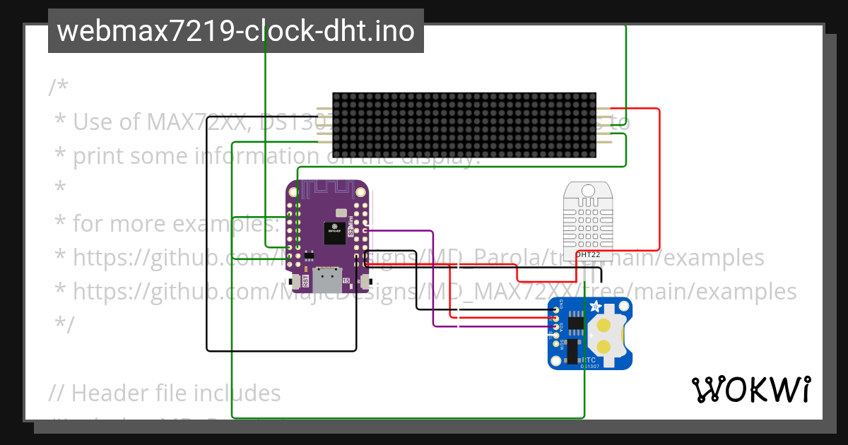 web mos s2 _max7219-clock-dht.ino - Wokwi ESP32, STM32, Arduino Simulator
