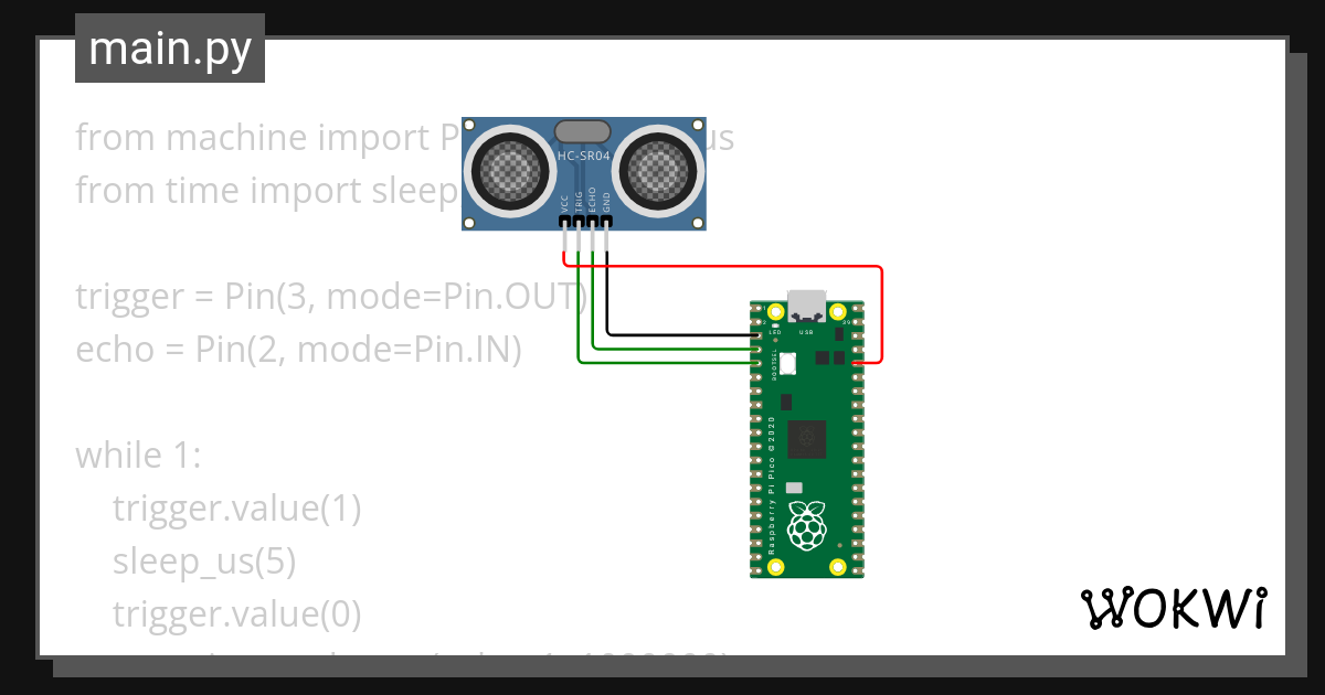 Sr04 Raw Wokwi Esp32 Stm32 Arduino Simulator
