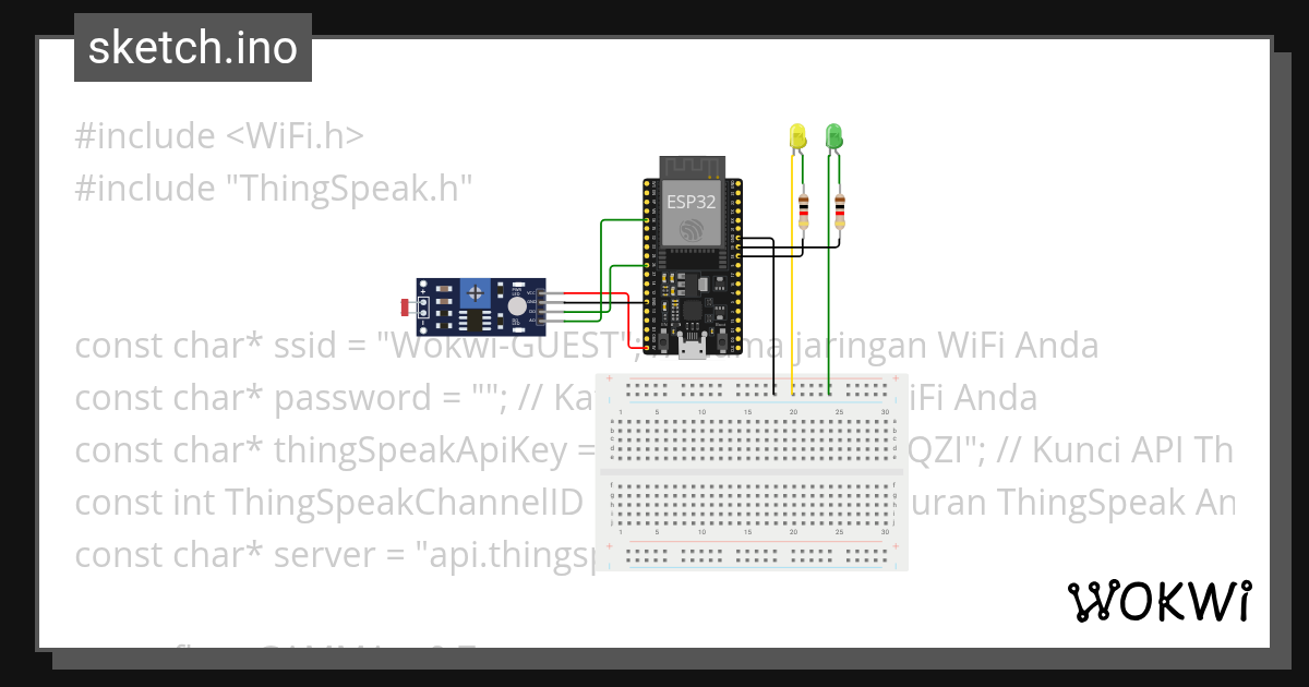 Sensor_LDR_Happy_dg_Thingspeak - Wokwi ESP32, STM32, Arduino Simulator