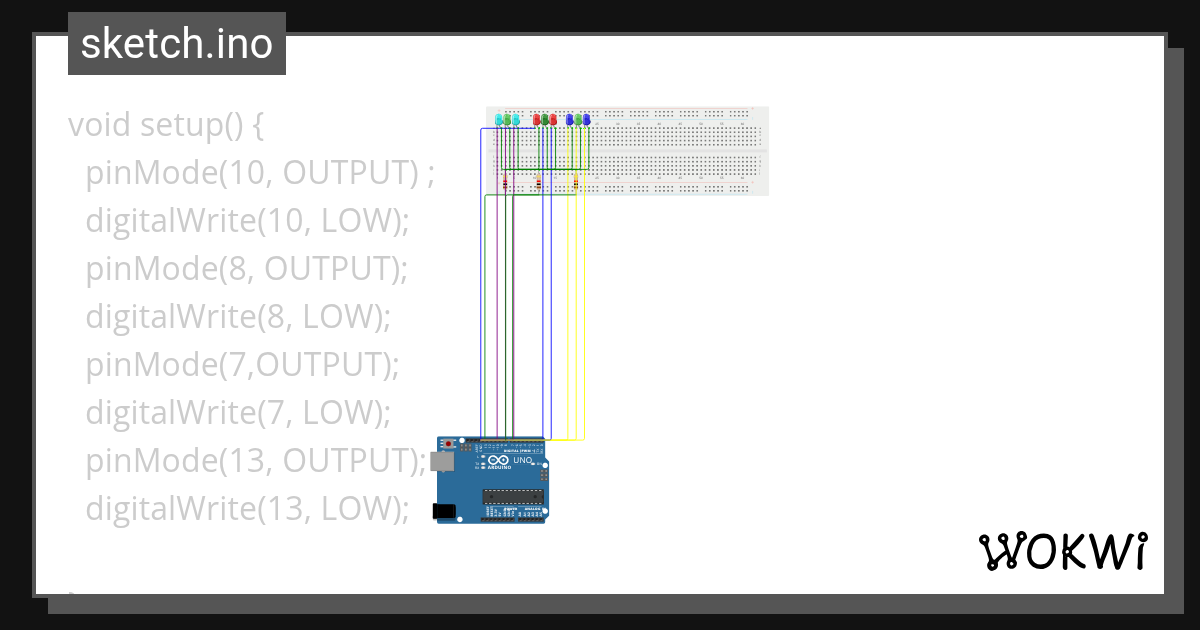 3 Resistor Lampu 9 Wokwi Esp32 Stm32 Arduino Simulator