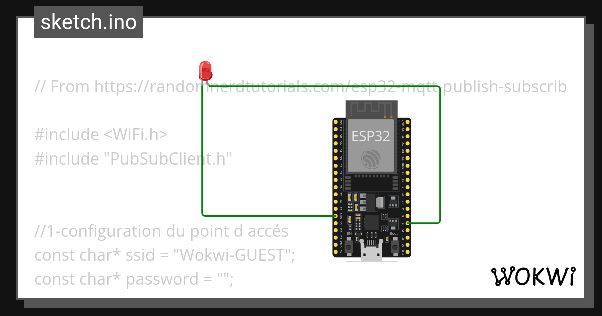 subscriber - Wokwi ESP32, STM32, Arduino Simulator