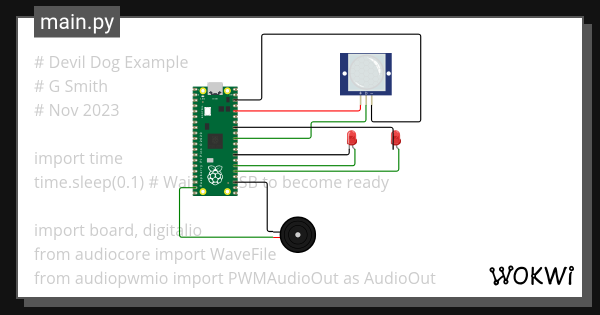Devil Dog - Wokwi ESP32, STM32, Arduino Simulator
