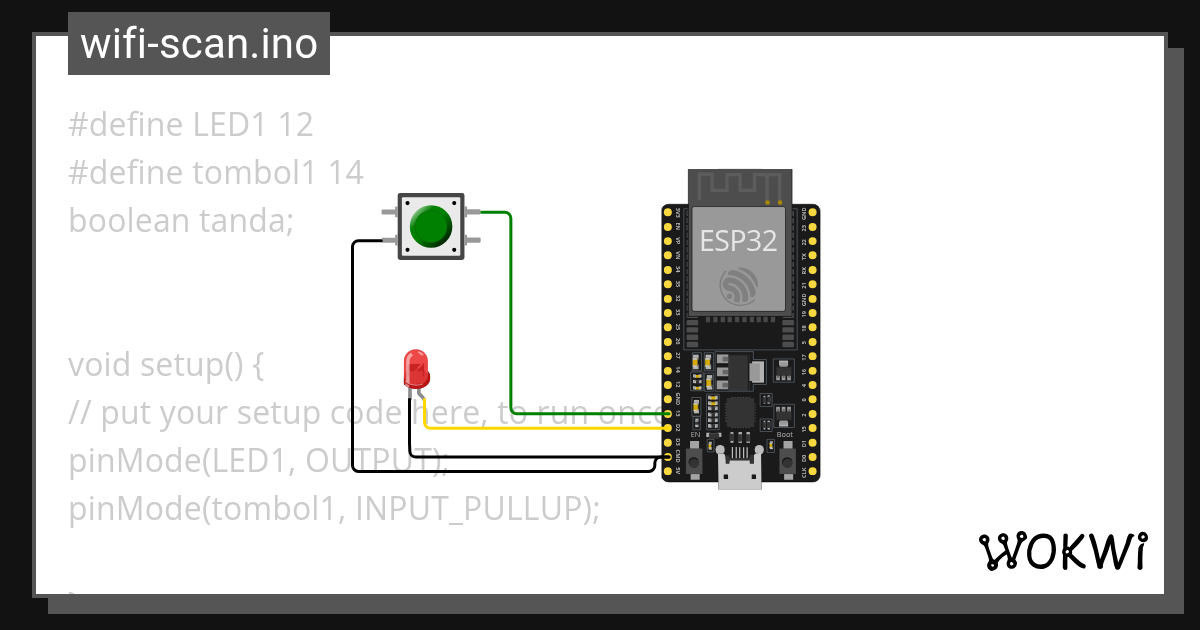 TUGAS 1 REYZA FEBRIAN W.V - Wokwi ESP32, STM32, Arduino Simulator