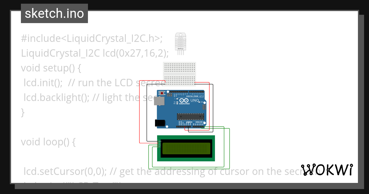 LCD just display 1 - Wokwi ESP32, STM32, Arduino Simulator