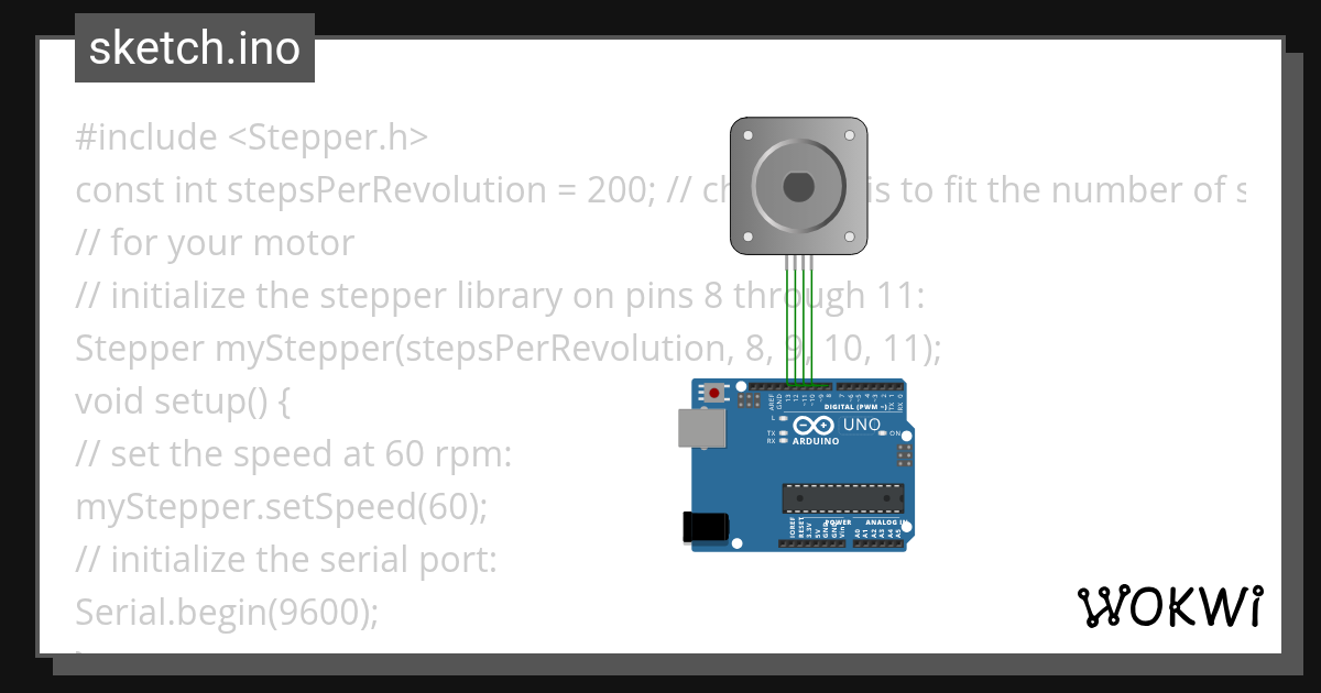 Exp 4 Stepper Motor Wokwi Esp32 Stm32 Arduino Simulator 