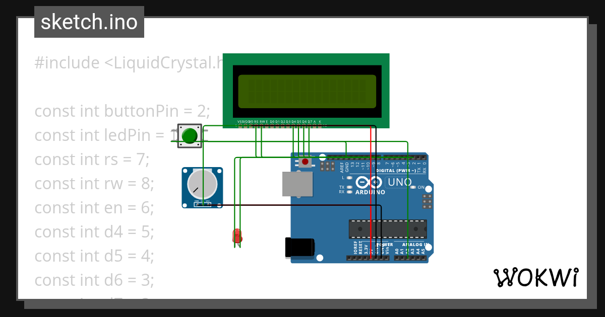 Ledli Mors Wokwi Esp32 Stm32 Arduino Simulator 0044