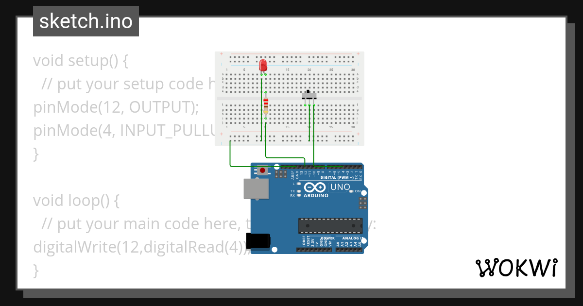 ejercicio 2 leds - Wokwi ESP32, STM32, Arduino Simulator