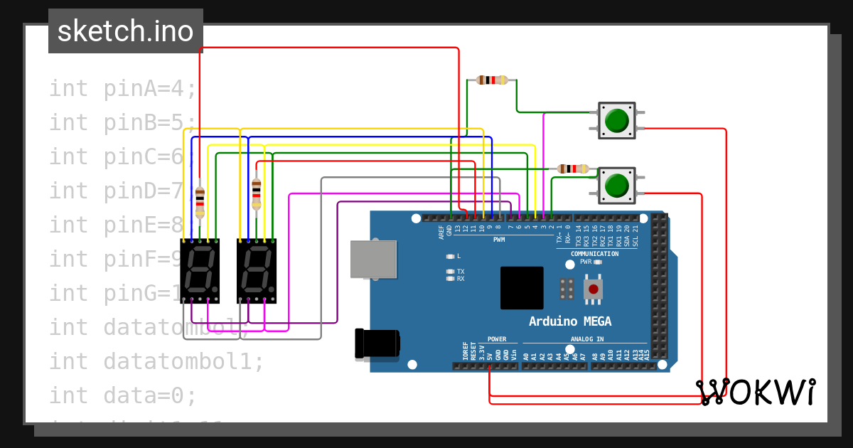 7yon 2digit Copy222 Wokwi Esp32 Stm32 Arduino Simulator 