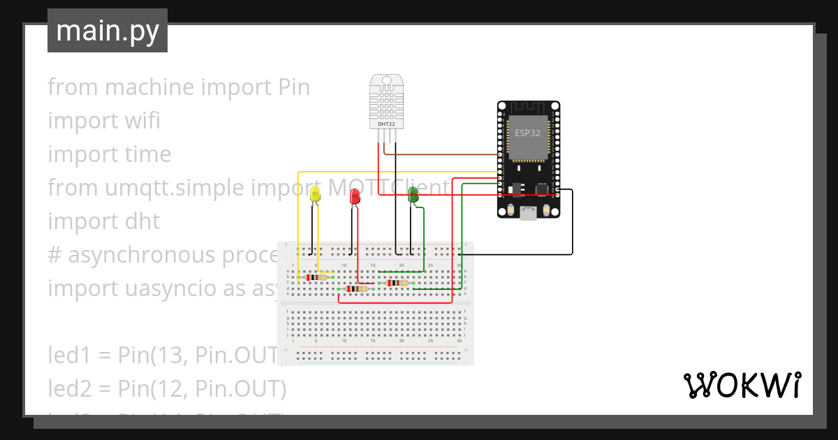 PyIoT MQTT System - Wokwi ESP32, STM32, Arduino Simulator