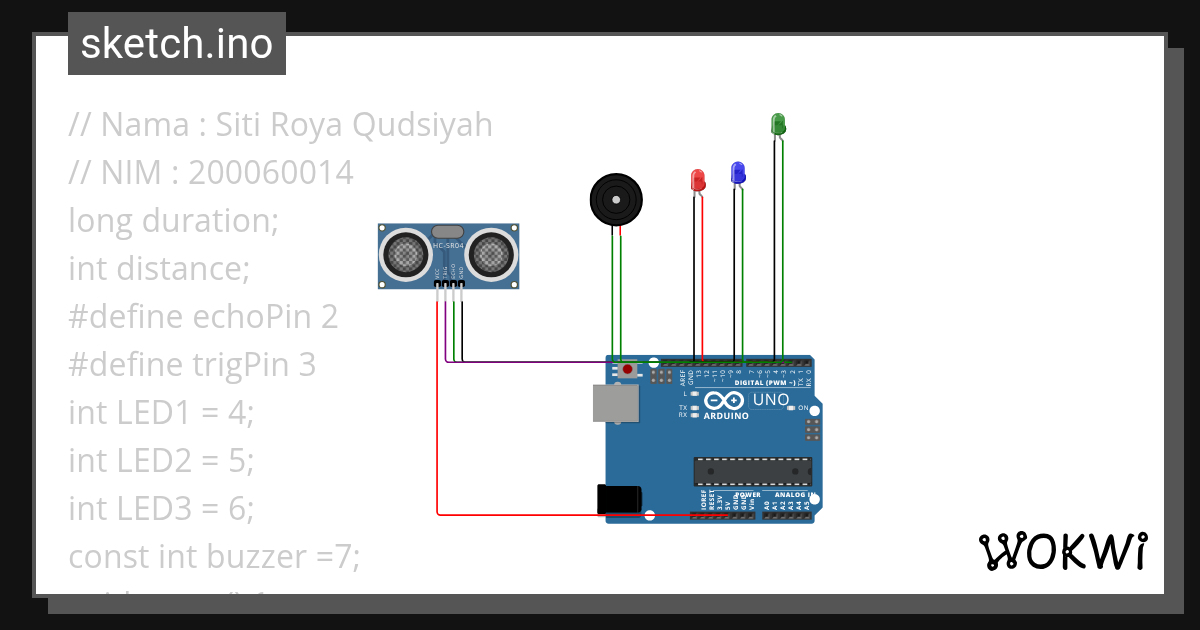 Ultrasonic Kondisi Copy Wokwi Esp32 Stm32 Arduino Simulator 7488