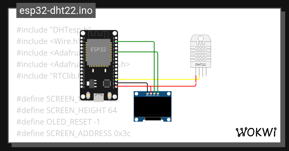 esp32-dht22_ssd1306.ino Copy - Wokwi ESP32, STM32, Arduino Simulator esp32-dht22_ssd1306.ino Copy - Wokwi ESP32, STM32, Arduino Simulator