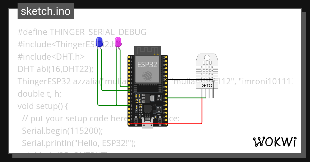 dht - Wokwi ESP32, STM32, Arduino Simulator