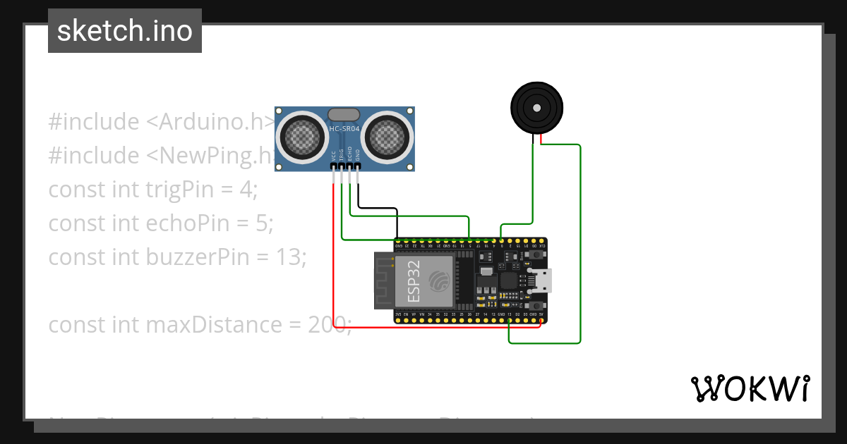ultrasonic - Wokwi ESP32, STM32, Arduino Simulator