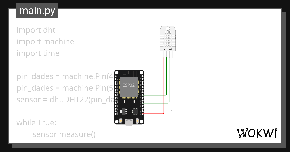 PRÀCTICA 2. SENSOR HUMITAT Y TEMPERATURA - Wokwi ESP32, STM32, Arduino Simulator