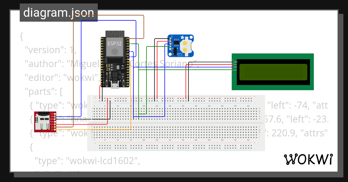 Datalogger m - Wokwi ESP32, STM32, Arduino Simulator